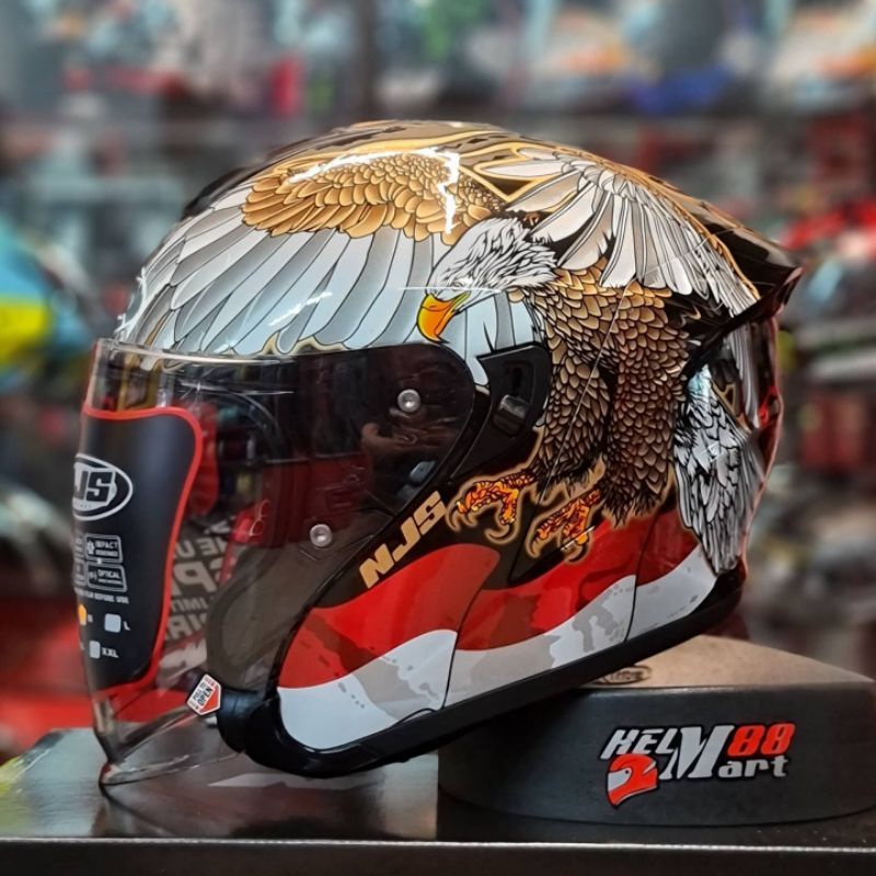 Jual NJS KAIROZ DV GARUDA ORIGINAL HELM | Shopee Indonesia