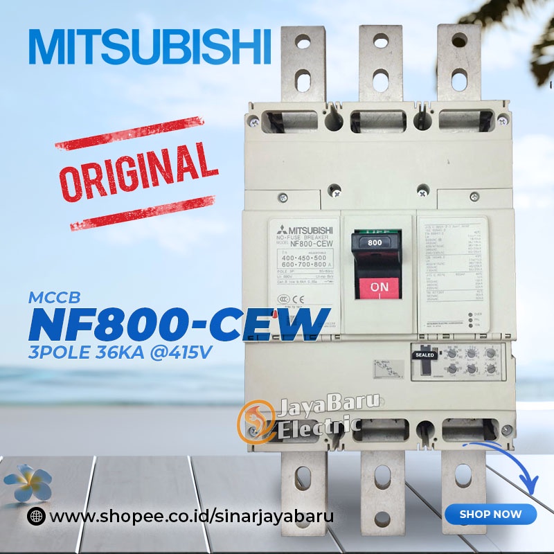 Jual MCCB NFB Mitsubishi NF800-CEW 3P 800A | Shopee Indonesia