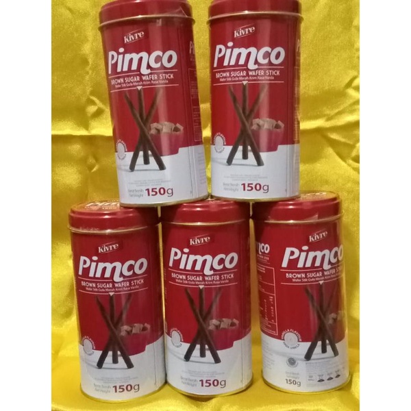 Jual Kirve Pimco Wafer Stick Brown Sugar Biskuit cemilan Snack wafer ...