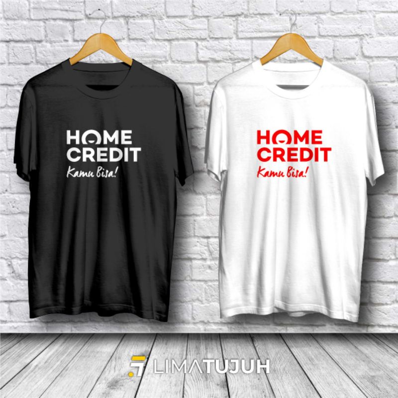 Jual Kaos Baju Home Credit Kamu Bisa / Kaos Perusahaan Bahan Premium (TSF) | Shopee Indonesia