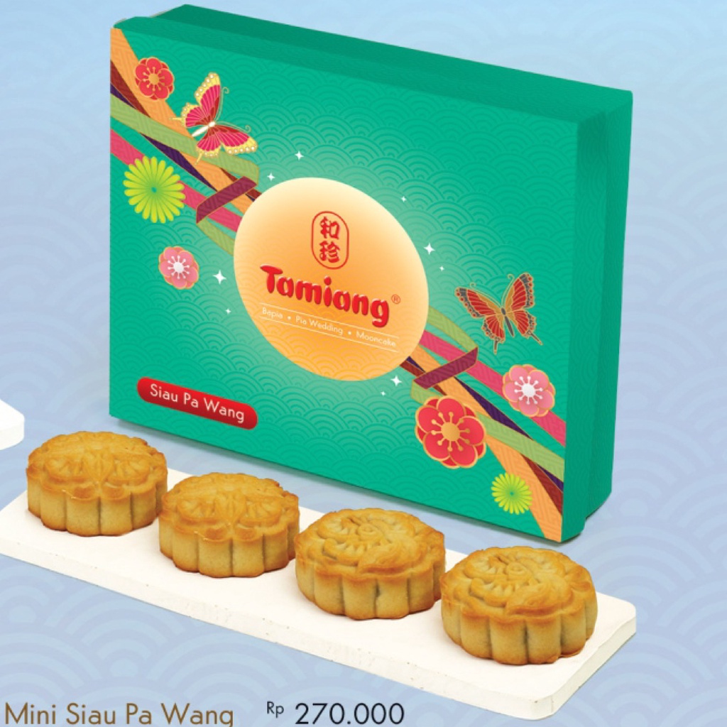Jual Mooncake TAMIANG Mini Siau Pa Wang Kue Bulan isi 8 pcs / Kacang ...