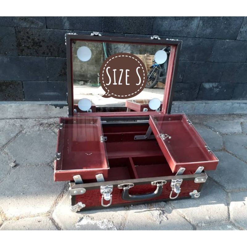 Jual Koper Makeup Lampu Tanam beautycase | Shopee Indonesia