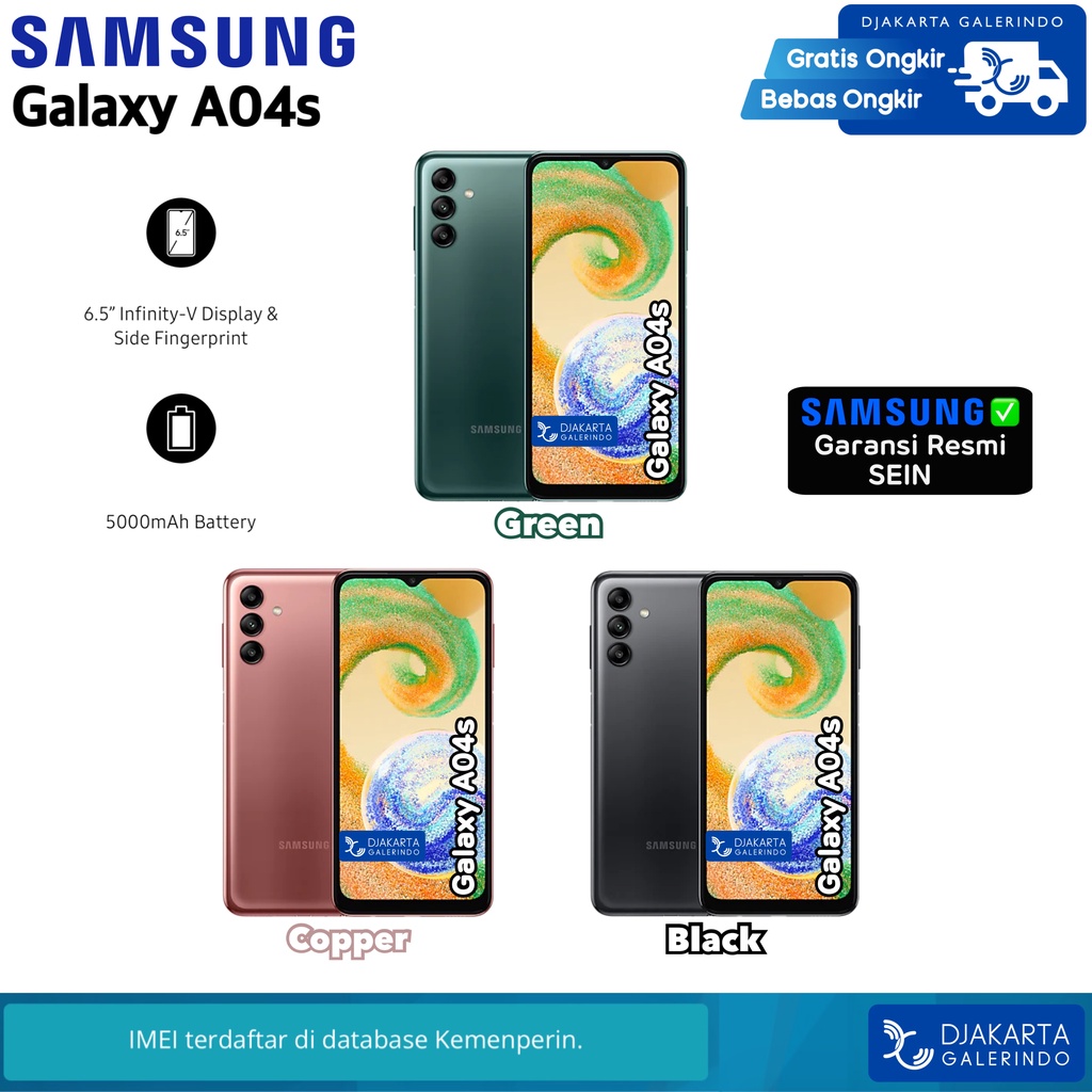 Jual Samsung Galaxy A04s 4/64GB ( 64 ) - Garansi Resmi SEIN 1 Tahun ...