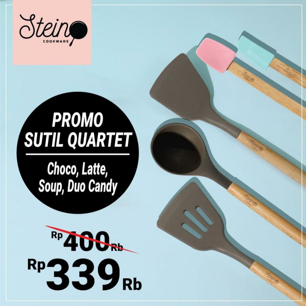 Jual STEIN COOKWARE PAKET QUARTET SUTIL / SUTIL / ALAT MASAK | Shopee ...