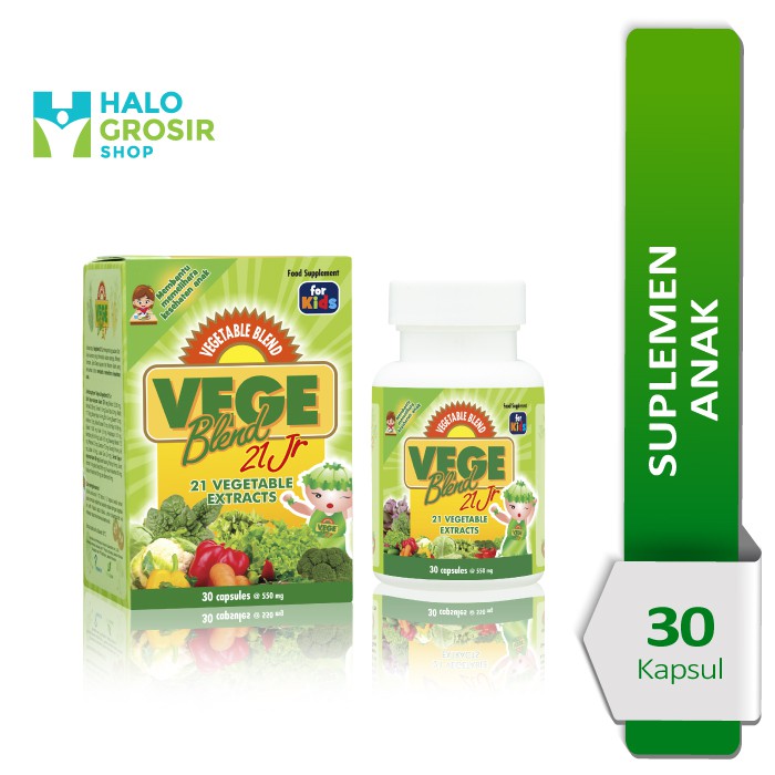 Jual Vegeblend 21 Junior - 30 Kapsul Ekstrak 21 Jenis Sayuran Suplemen ...