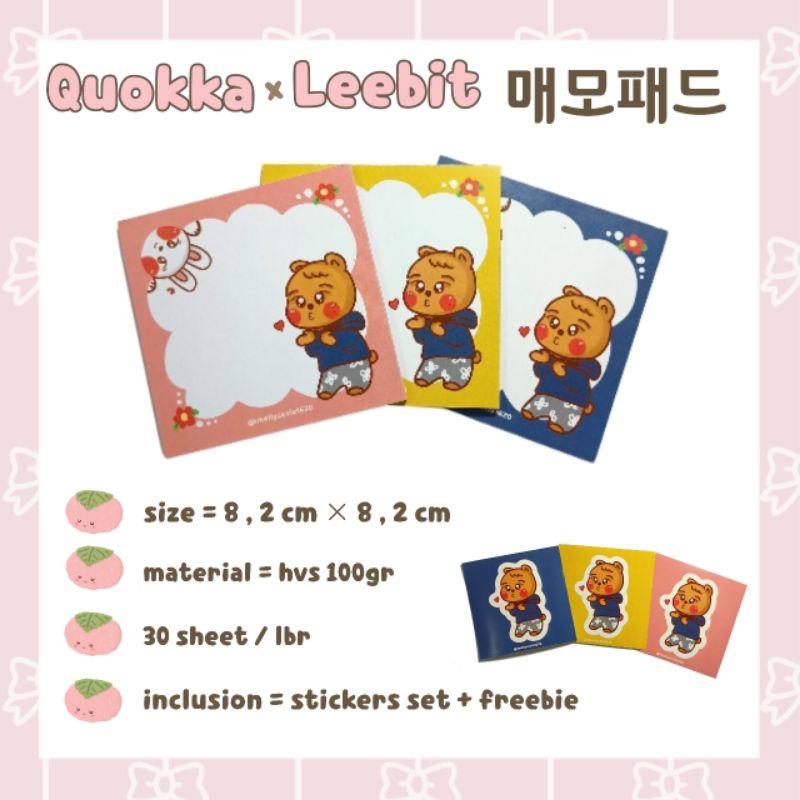Jual MINSUNG MEMOPAD / NOTEPAD SKZ STRAYKIDS QUOKKA X LEEBIT NOTE PAD ... Jual MINSUNG MEMOPAD / NOTEPAD SKZ STRAYKIDS QUOKKA X LEEBIT NOTE PAD ...