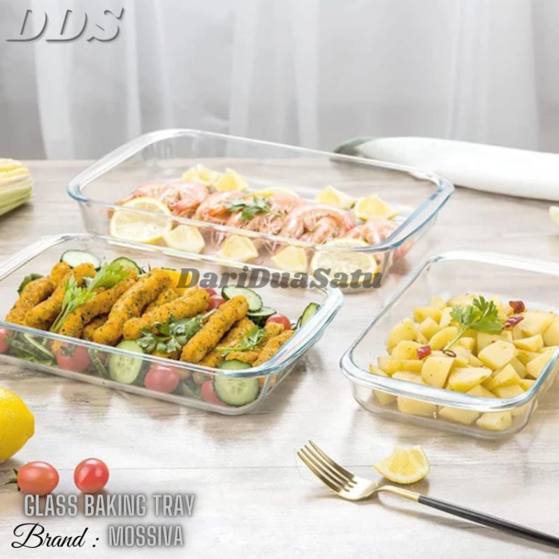 Jual Loyang Kaca Persegi Glass Baking Tray Rectangular Roaster ...