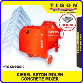 Jual Beton Molen Concrete Mixer Semen TIGON 1000 Liter | Shopee Indonesia