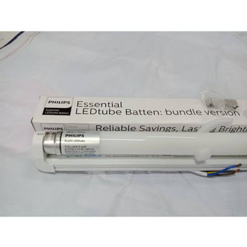 Jual Lampu TL Philips Ecofit T8 LED Batten 16 watt 16watt Set Kap Lampu | Shopee Indonesia