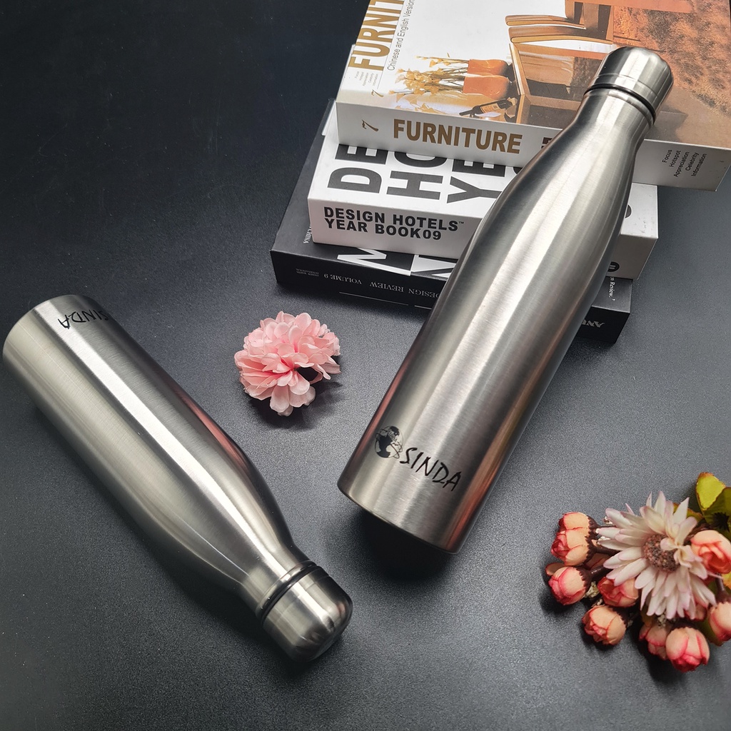Jual BOTOL MINUM STAINLESS DESIGN ELEGANT | Shopee Indonesia