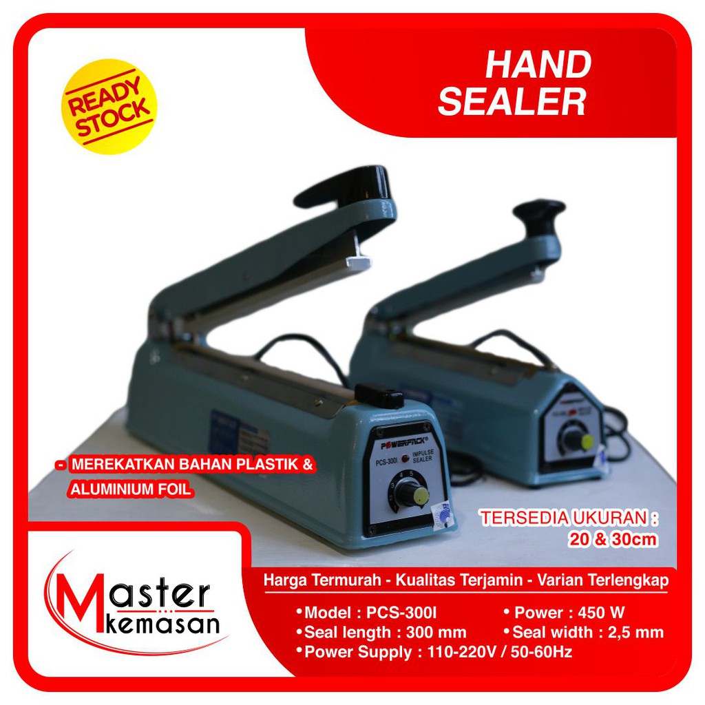 Jual Jual Hand Sealer Merk POWERPACK 20 CM Atau Press Plastik Dan ...