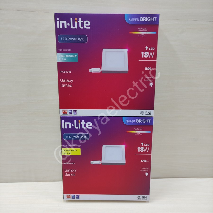 Jual LAMPU LED PANEL INLITE IN LITE 18WATT 18W KOTAK OUTBOW INSS628S ...
