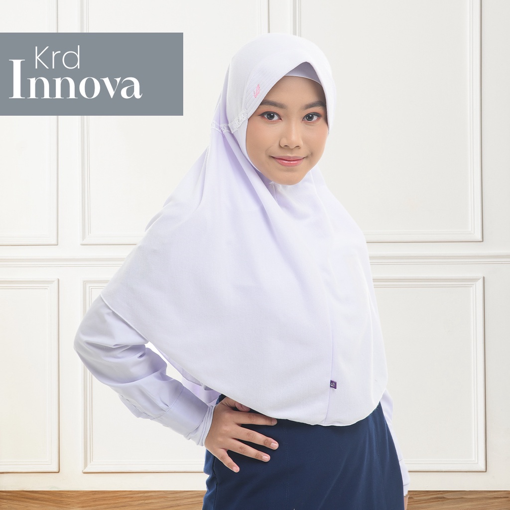 Jual Kerudung Rabbani INNOVA Jilbab Sekolah SD SMP SMA SANTRIWATI Instan Serut Tertutup Hijab ...