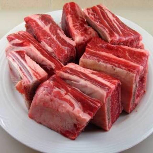 Iga Sapi Kualitas Super Daging Tebal / Beef Short Ribs 1kg / 1 kg ...