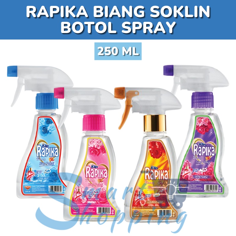 Jual RAPIKA BIANG SOKLIN BOTOL SPRAY 250 ML / PEWANGI PAKAIAN | Shopee ...
