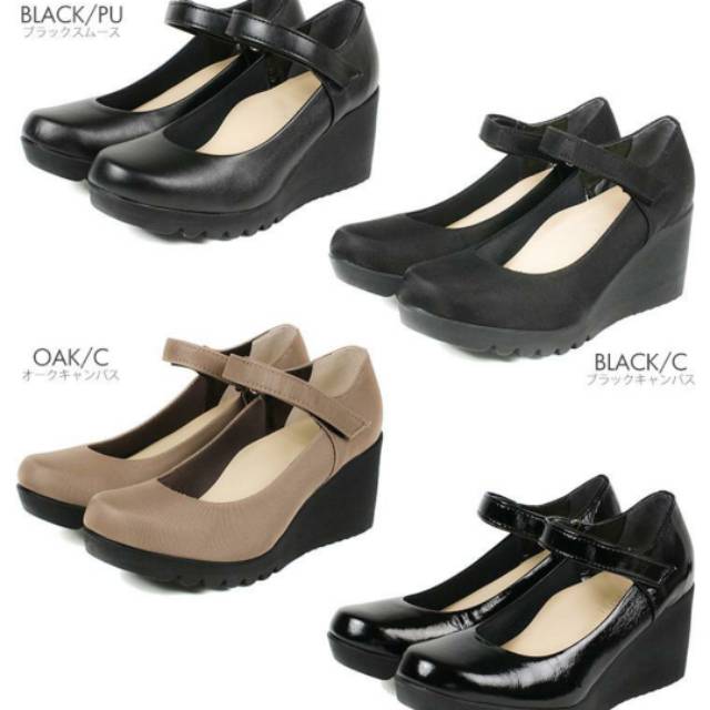 Jual Sepatu wedges 7 cm First contact made in japan | Shopee Indonesia