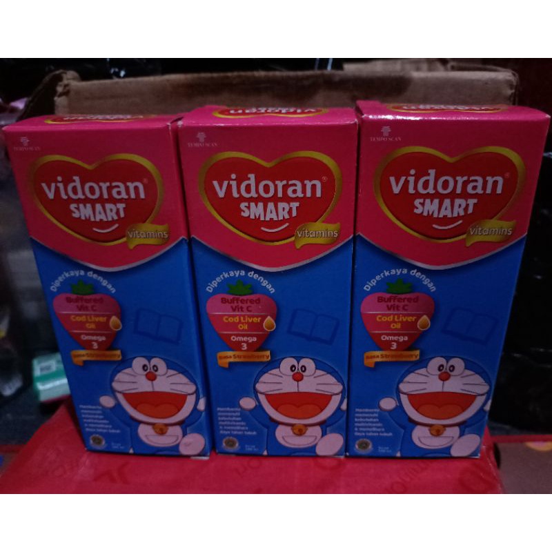 Jual Vidoran Smart Vitamins Cod liver oil 100ml strawberry | Shopee ...