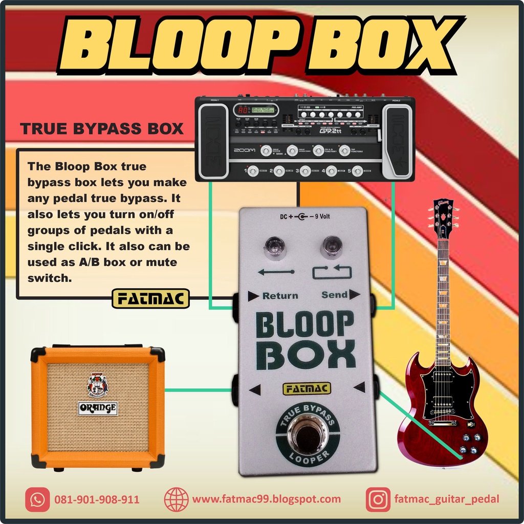 Jual Bloop Box (Looper/true bypass switch) | Shopee Indonesia