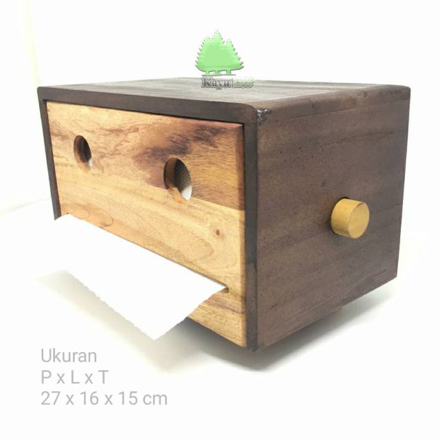 Jual Kotak tissue kayu wood tissue box Indonesia|Shopee Indonesia