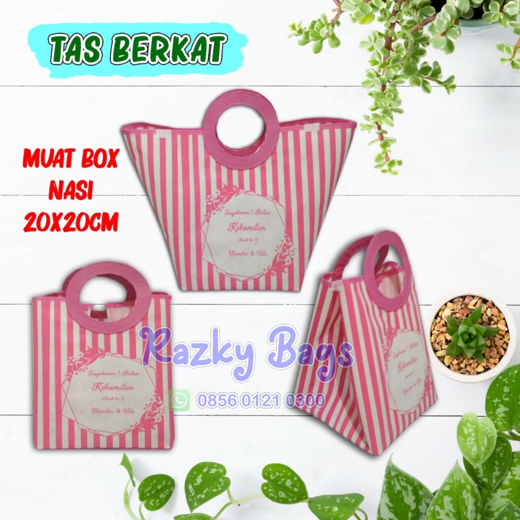 Jual TAS HAJATAN KOTAK NASI / TAS SOUVENIR 7 BULANAN | Shopee Indonesia