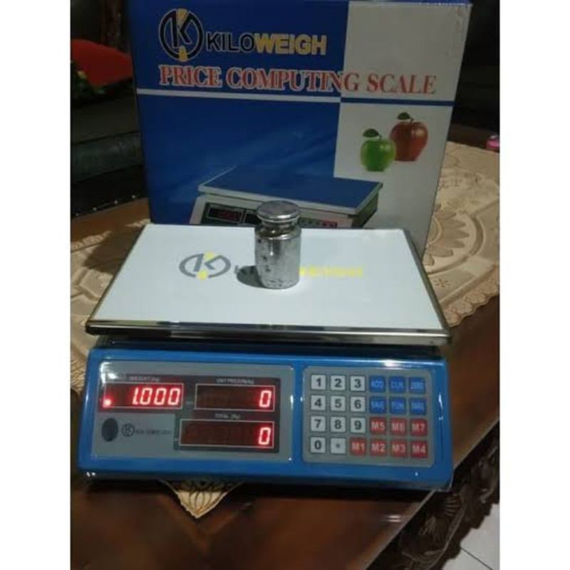 Jual Timbangan Digital 30 KG Baterai KILOWEIGH 30Kg Price Computing Scale Battery Harga | Shopee ...