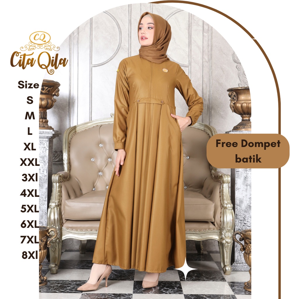 Jual REALPICT GAMIS PNS PEMDA PDH SERAGAM KANTOR MODEL LIZY/BAHAN TOYOBO ORI/WARNA KHAKI TUA ...