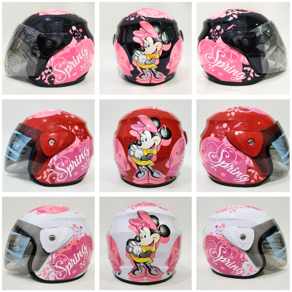Jual HELM ARL EVOLUTION MICKY MOUSE MODEL GM EVO DEWASA SNI. | Shopee ...