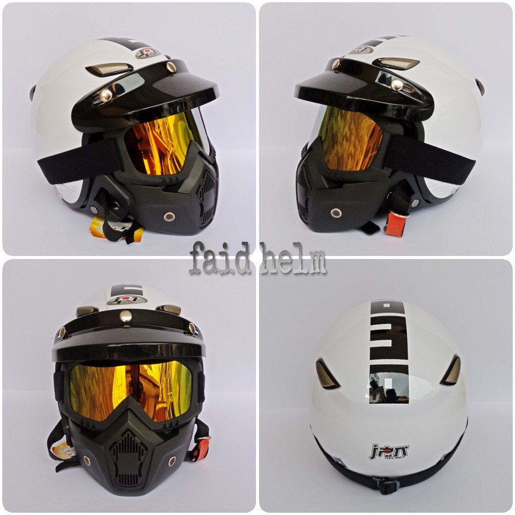 Supplier Helm Jpn Retro Bonus Goggle Masker