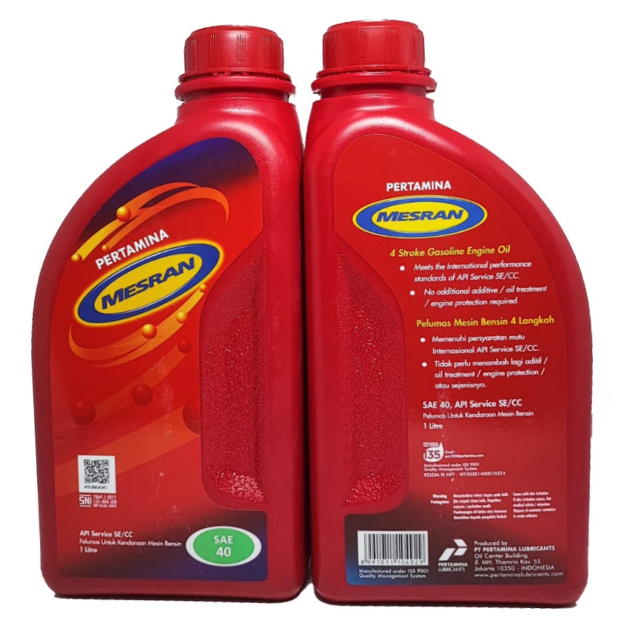 Jual Oli Mesin Mesran SAE 40 1000ml 1L | Shopee Indonesia