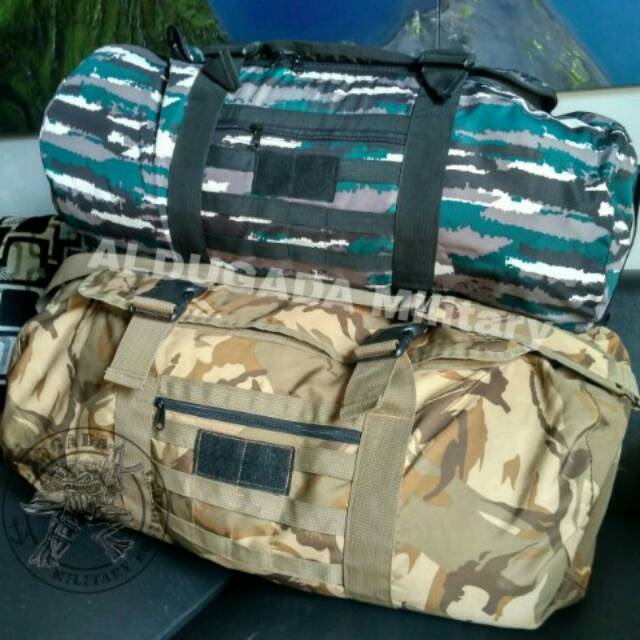 Jual Duffle bag jatah loreng KRI TNI AL Lebanon PBB | Shopee Indonesia