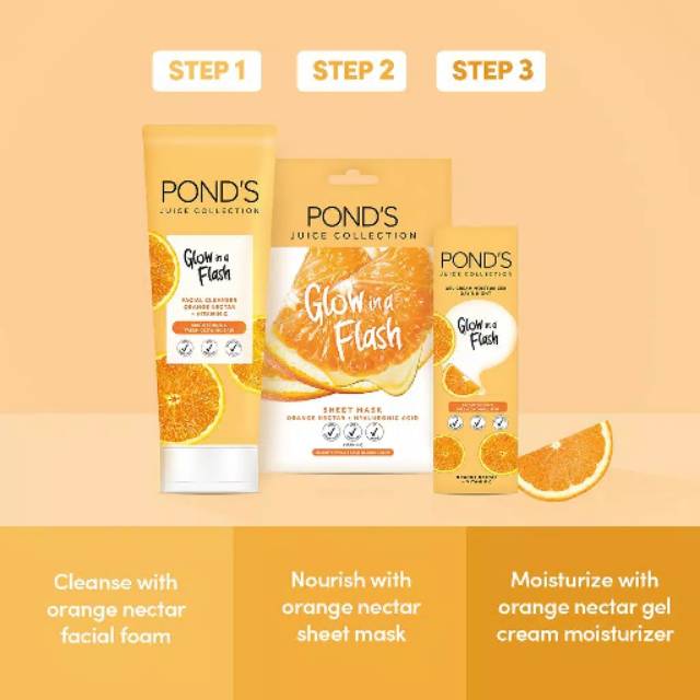 Ponds Juice Collection Orange Nectar Daily Pack 3item | Shopee Indonesia