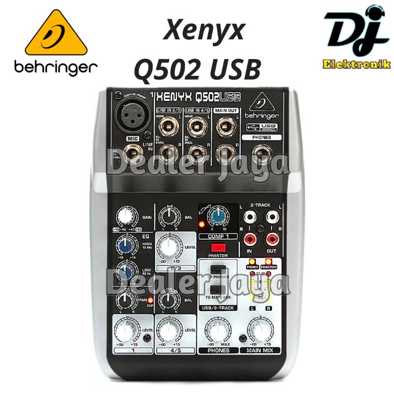 Jual Mixer Analog Behringer Q 502 USB / Q502 USB / Q502USB - 5 channel ...