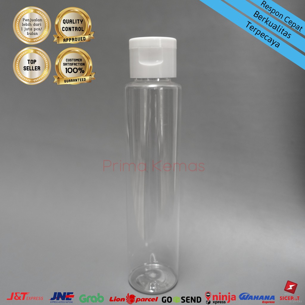 Jual Botol Fliptop 100 ml - botol kosmetik 100 ml - botol skincare Pet ... Jual Botol Fliptop 100 ml - botol kosmetik 100 ml - botol skincare Pet ...