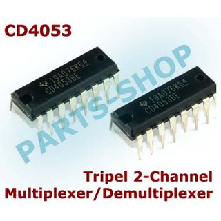 Jual IC CD4053BE CMOS CD4053 Triple 2-Channel Multiplexer Analog Switch ...