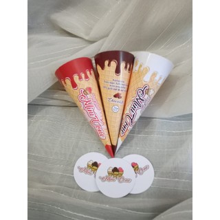 Jual Kemasan Es Krim Mini Cone Kertas Cone Ice Cream Cone Bungkus ...