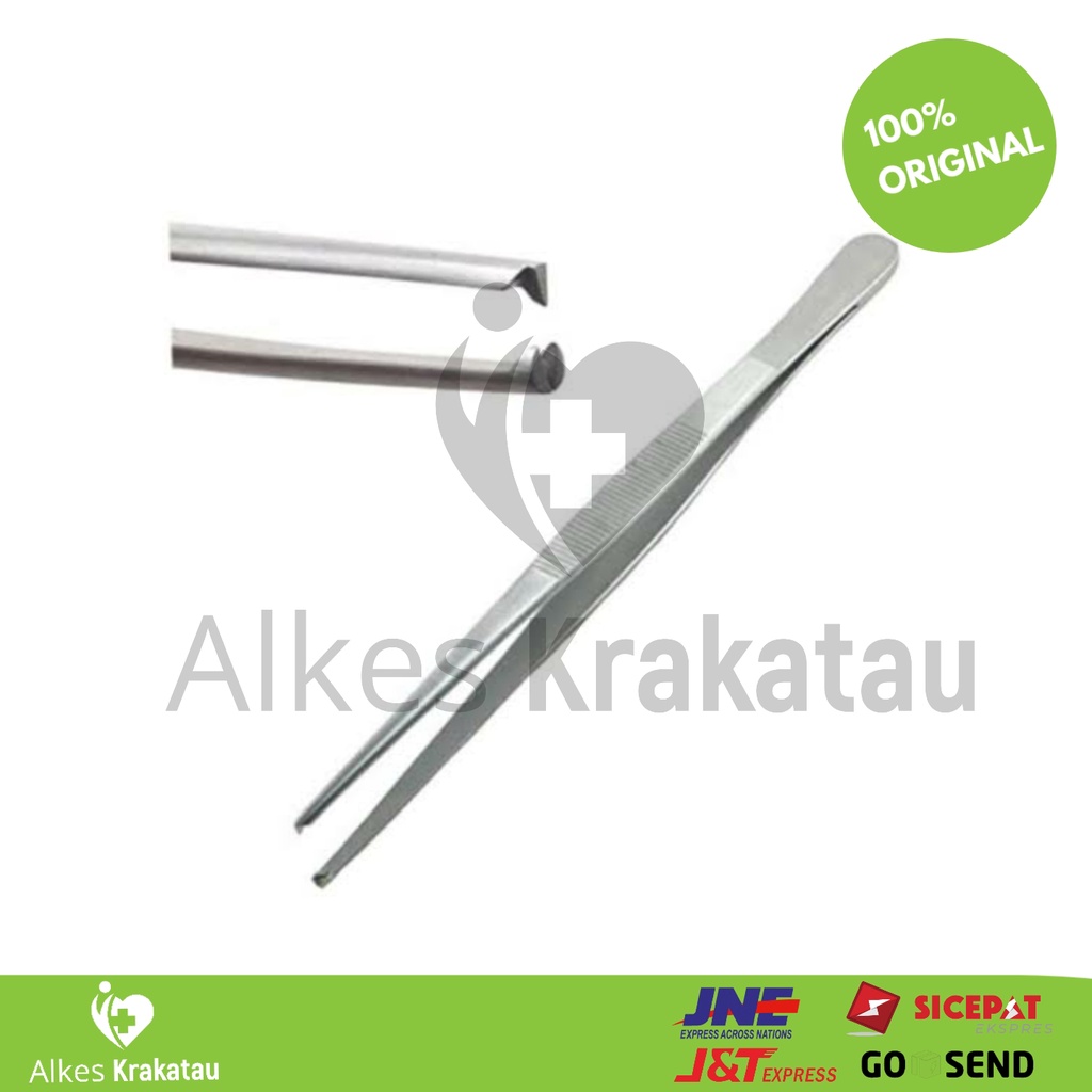 Jual Pinset Sirugis 14 18 cm / Pinset Chirugis / Cirugis 14cm 18cm ...
