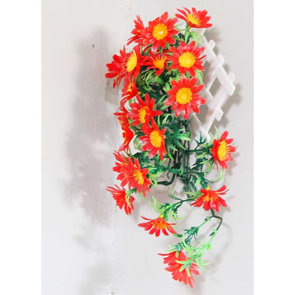 Jual kembang bunga artificial dinding teralis tralis / artificial ...