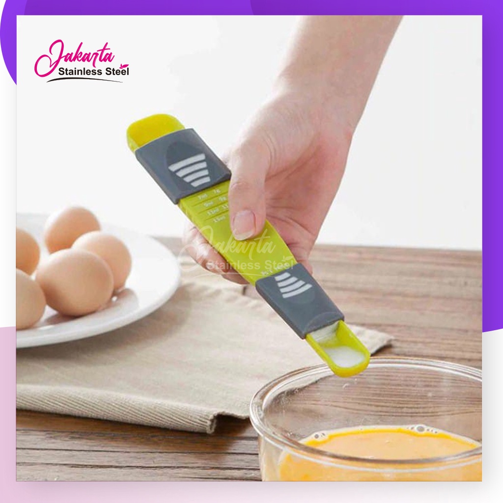 Jual JSS - Sendok Ukur Sendok Takar Geser Bumbu Dapur Kue Gula Tepung ...