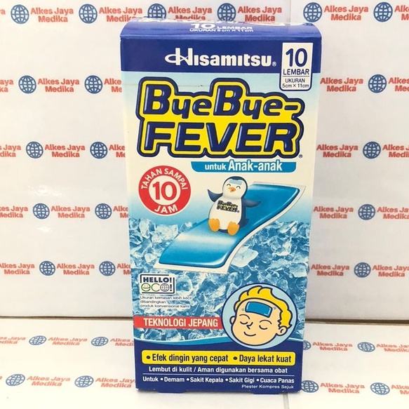 Jual ByeBye Fever Anak New Pack Box Isi 10 Sachet - Plester Kompres ...