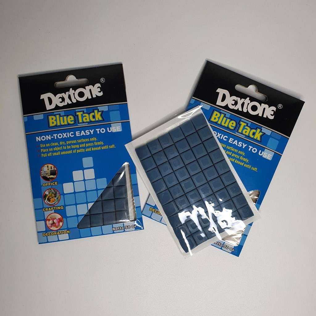 Jual Lem Putty Reusable Serbaguna Blue Tack DEXTONE | Shopee Indonesia
