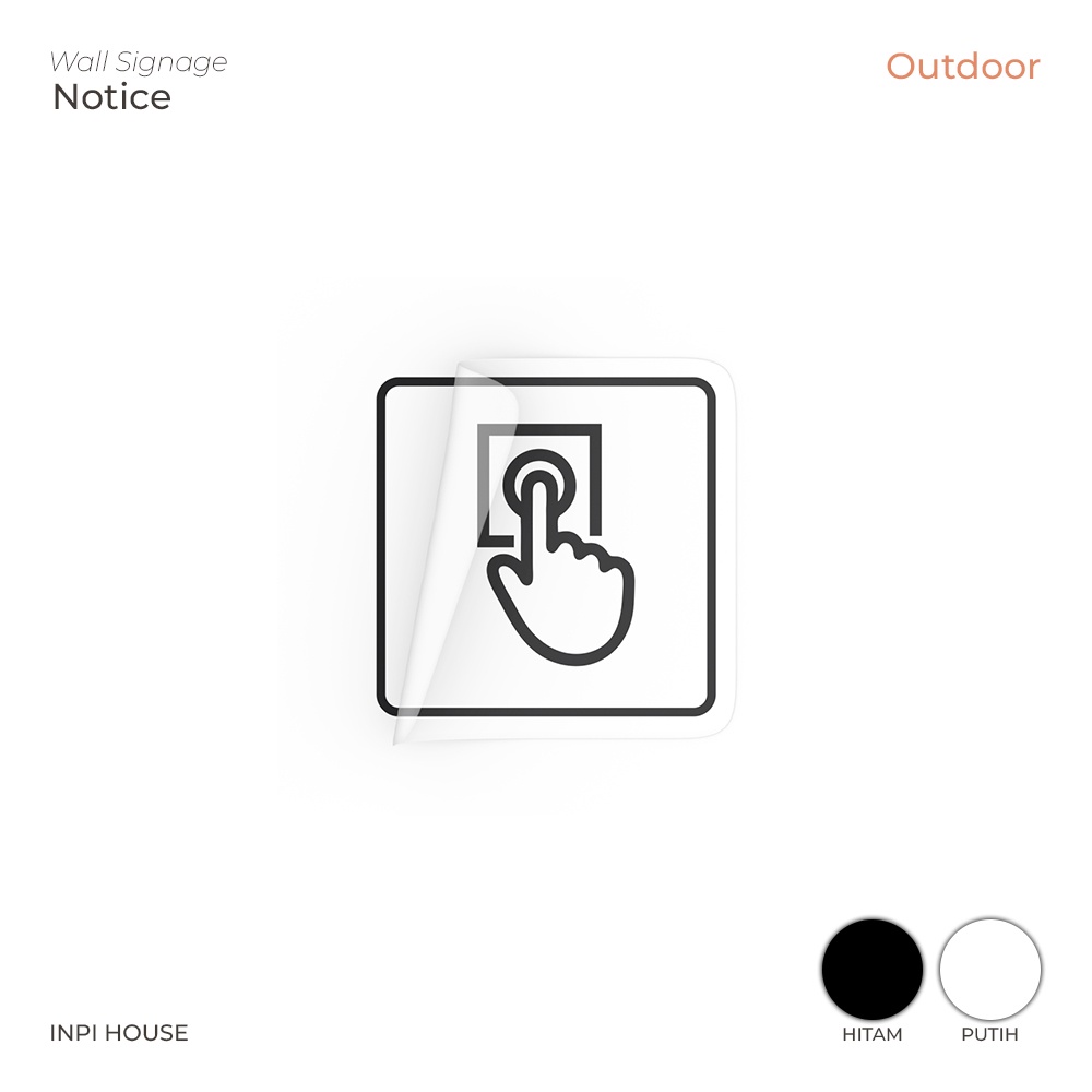 Jual stiker sign bell - sticker logo - door bell sticker - bell button ...