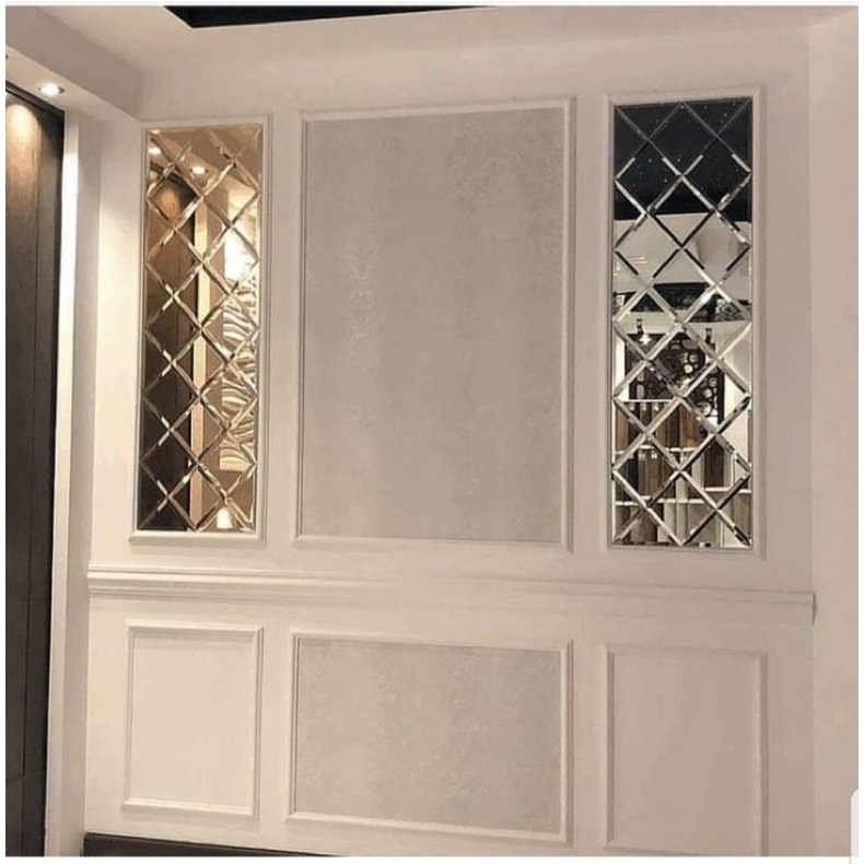 Jual Paket Satu Set Kaca Cermin Moulding BUKAN BEVEL 63CM X 147CM dan ...