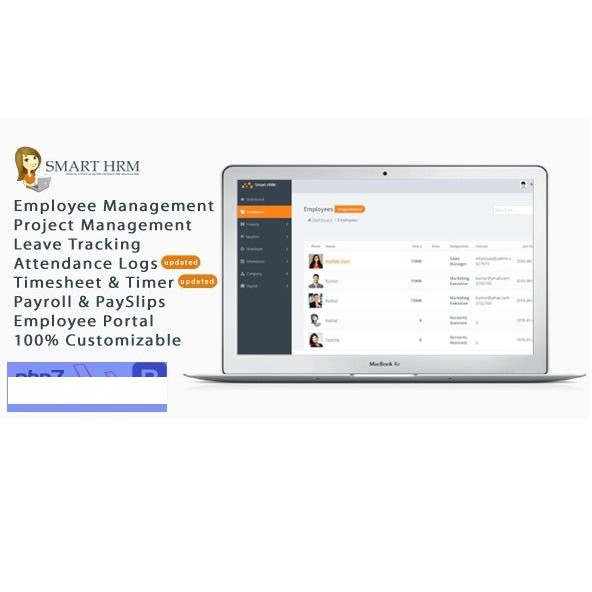 Jual Code Smart HRM v1.6 - HR Management with Project Management ...
