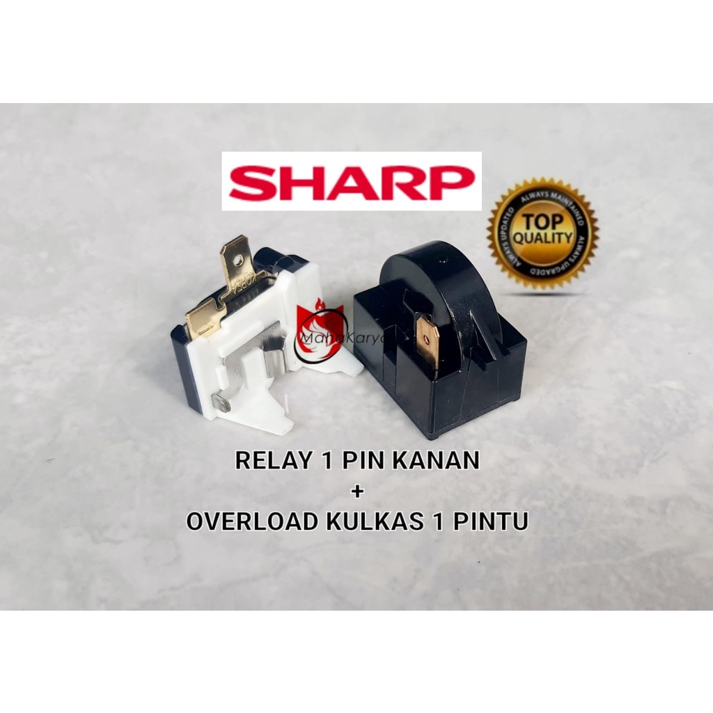 Jual 1 Set Relay Ptc Overload Kulkas Sharp 1 Pintu | Shopee Indonesia Jual 1 Set Relay Ptc Overload Kulkas Sharp 1 Pintu | Shopee Indonesia