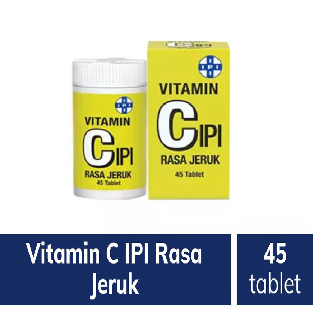 Jual Vitamin C IPI Isi 45 tablet - Vitamin CIPI Rasa Jeruk | Shopee Indonesia