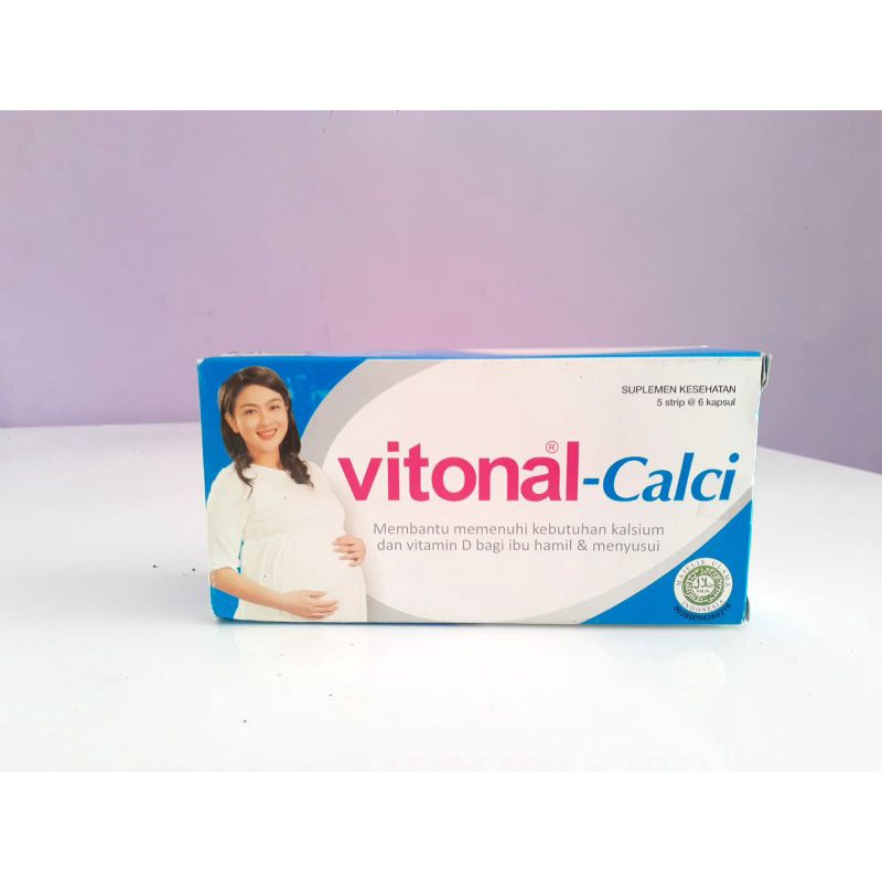 Jual VITONAL CALCI (SUMLEMEN UNTUK MEMENUHI KALSIUM DAN VITAMIN D IBU ...