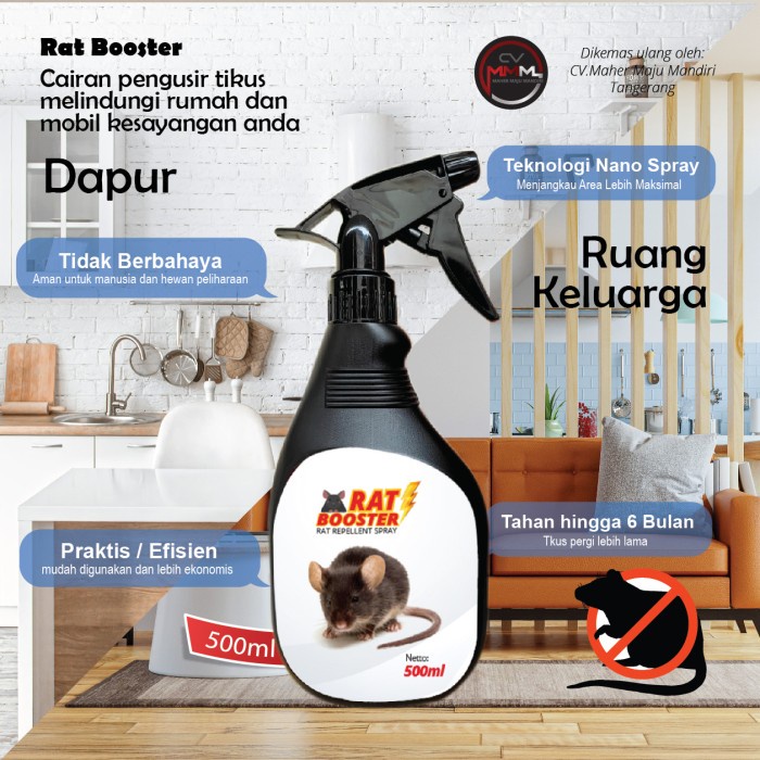 Jual Tersedia- RAT BOOSTER 500Rat Repellent Spray / cairan parfum ...