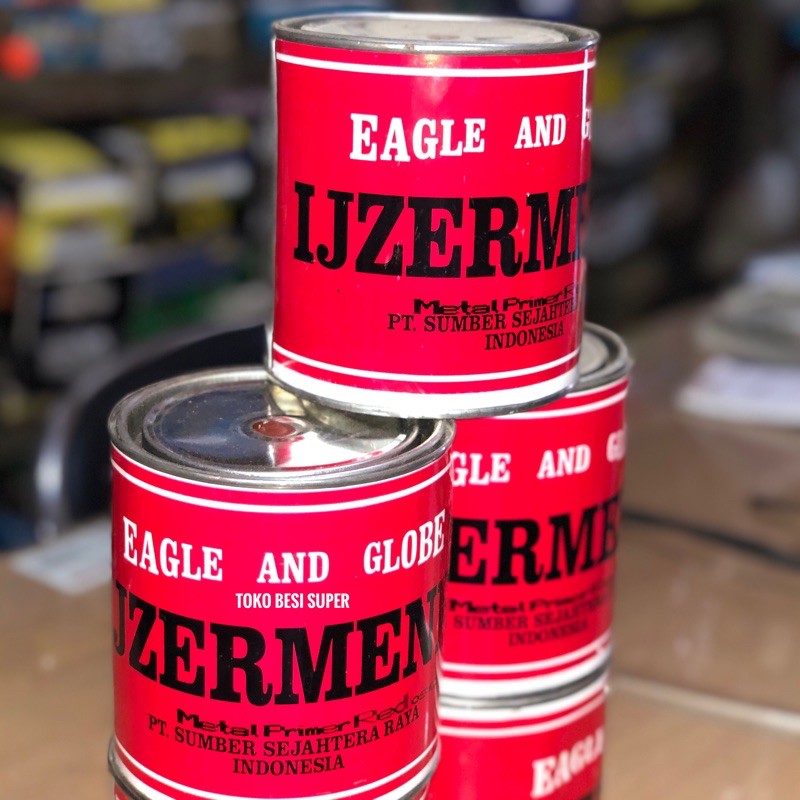 Jual Cat Meni Besi merk Eagle and Globe ukuran 1kg warna Merah Maroon ...