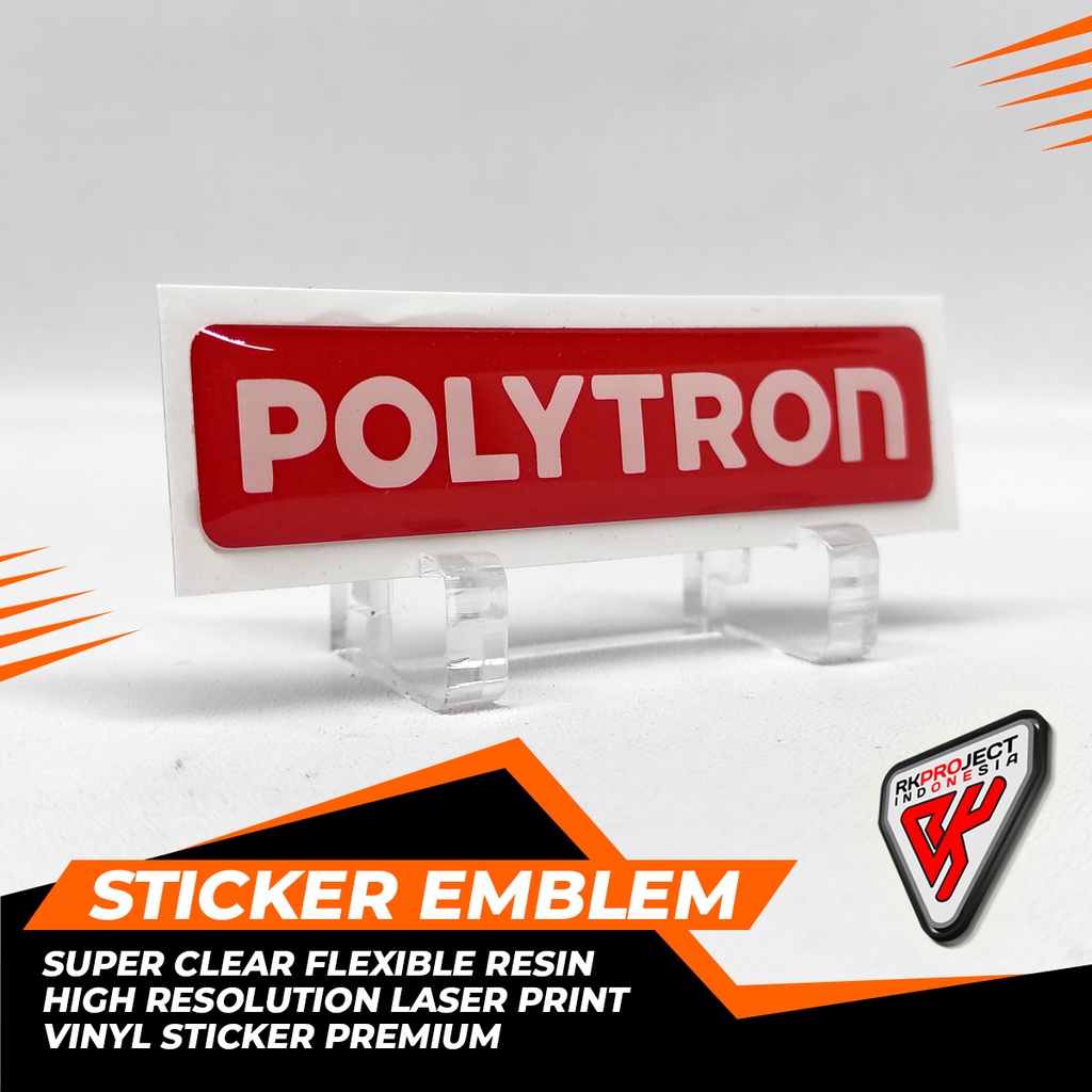 Jual POLYTRON Sticker Timbul Emblem Resin Lentur | Shopee Indonesia