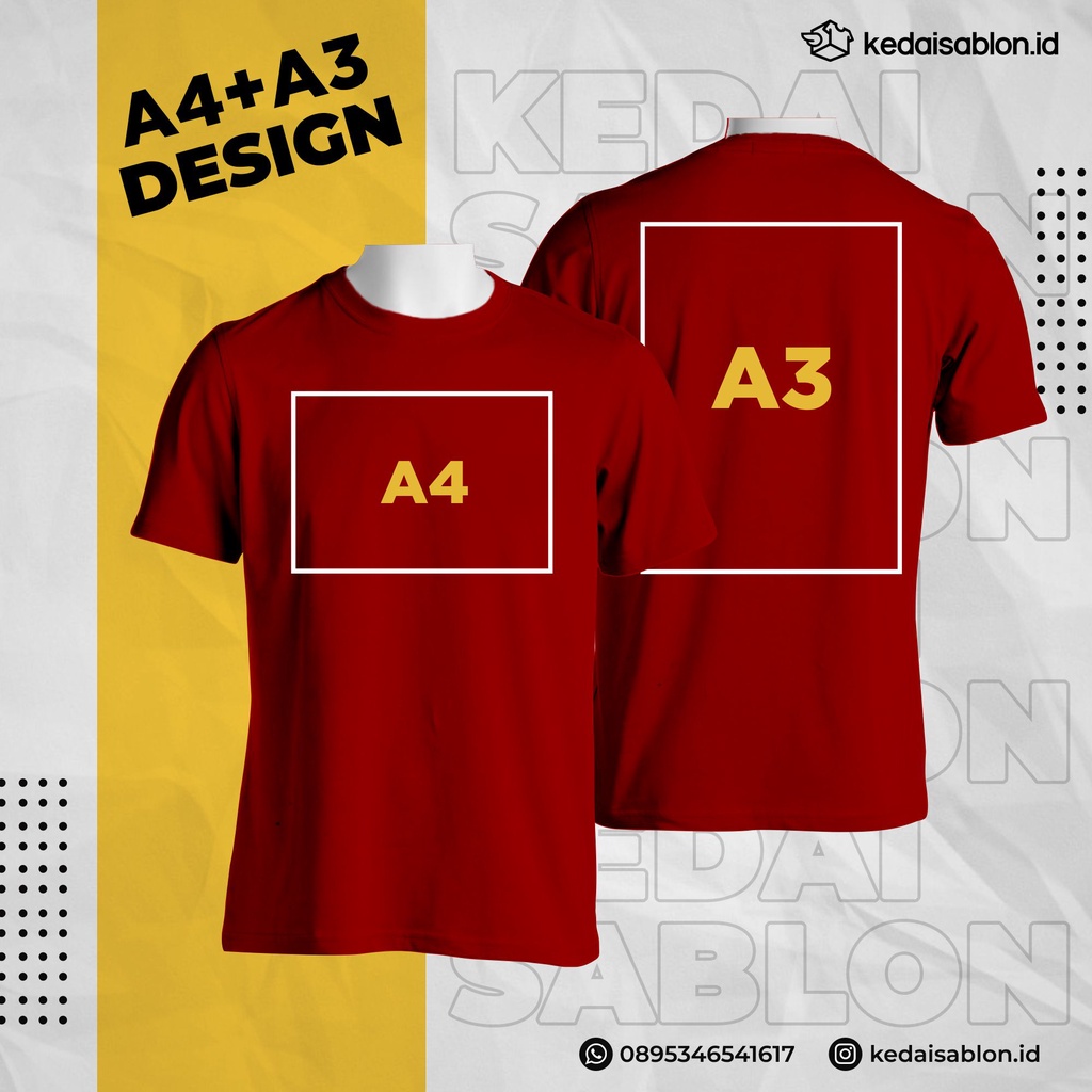 Jual KEDAI SABLON - KAOS SABLON CUSTOM DESAIN SUKA SUKA / UKURAN SABLON ...